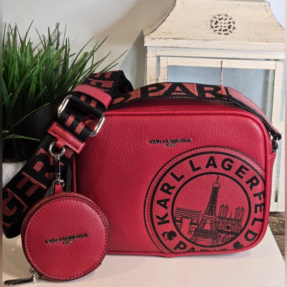 Karl Lagerfeld | Bags | Karl Lagerfeld Classic Red Crossbody Bag | Poshmark